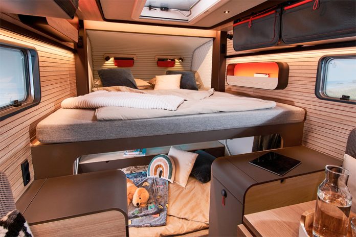 Air-expandable camping trailer is a sleek masterpiece