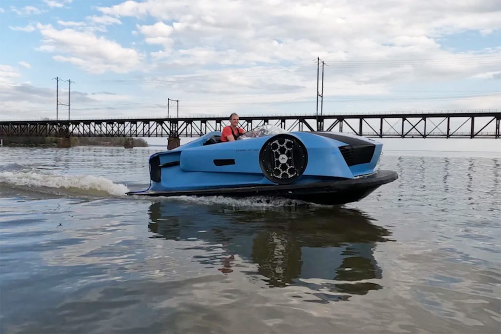 Innovative electric boat feels like driving a sports car on water