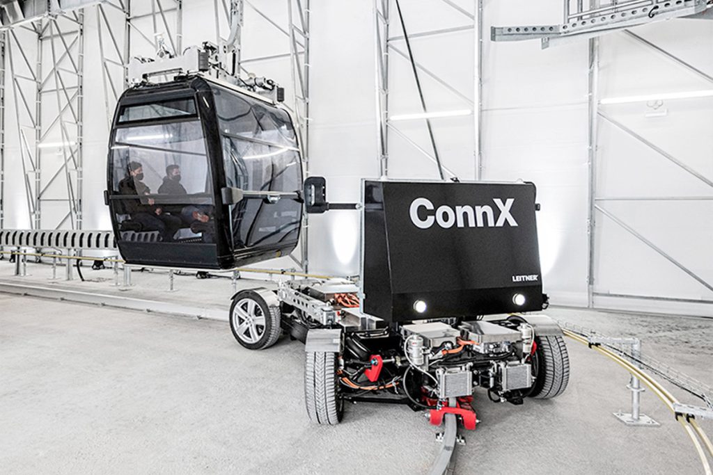 Hybrid solution combines aerial ropeway with autonomous ground vehicle