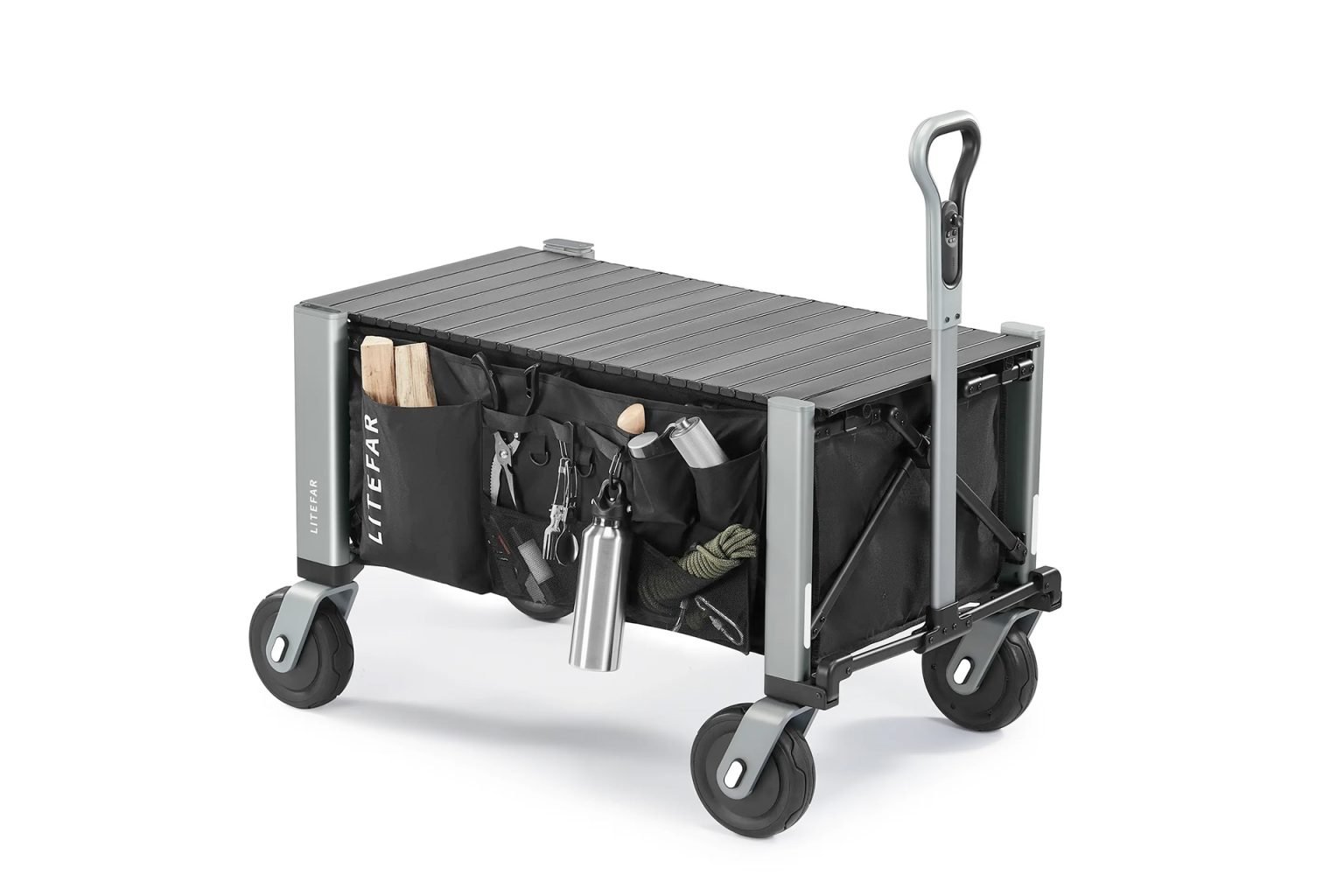 Remote-controlled motorized wagon is a smarter way to haul heavy loads