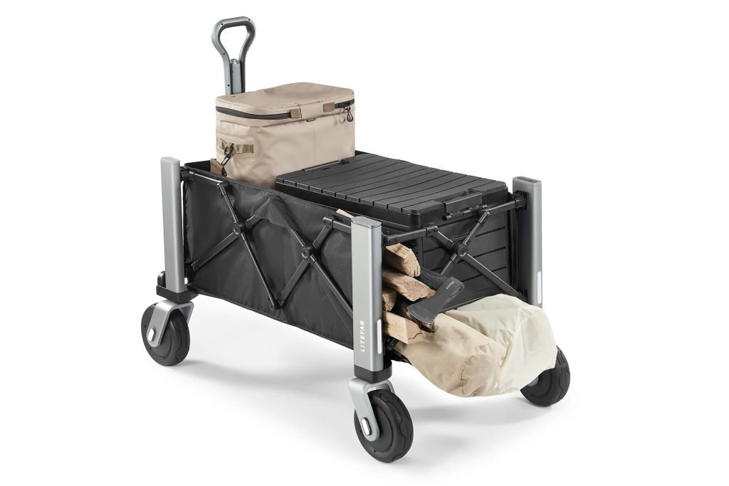 Remote-controlled motorized wagon is a smarter way to haul heavy loads