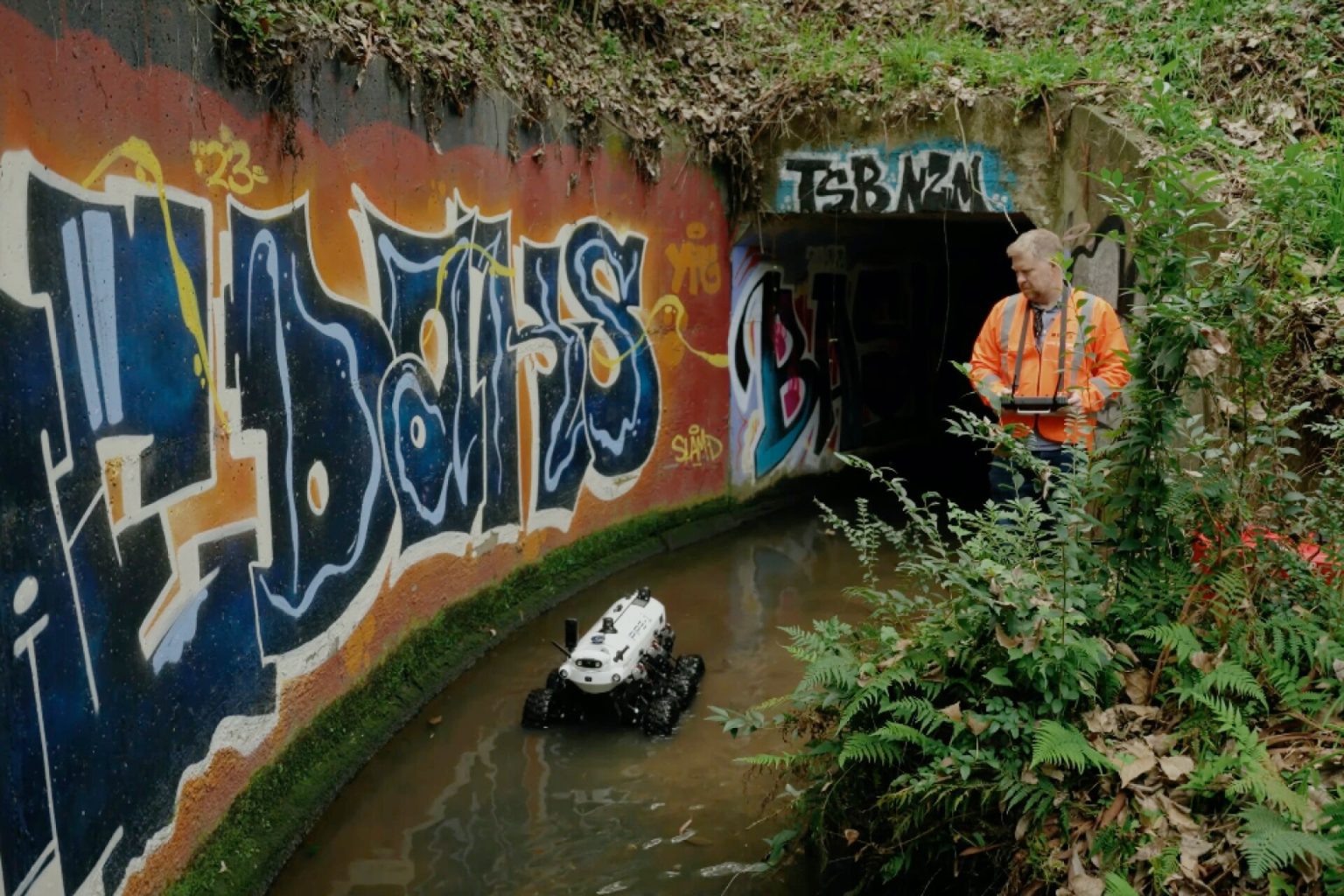 New six-wheeled robot provides safer culvert inspection alternative