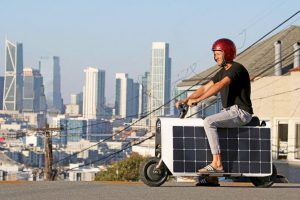 Solar scooter offers 18-mile daily range extension through sunlight