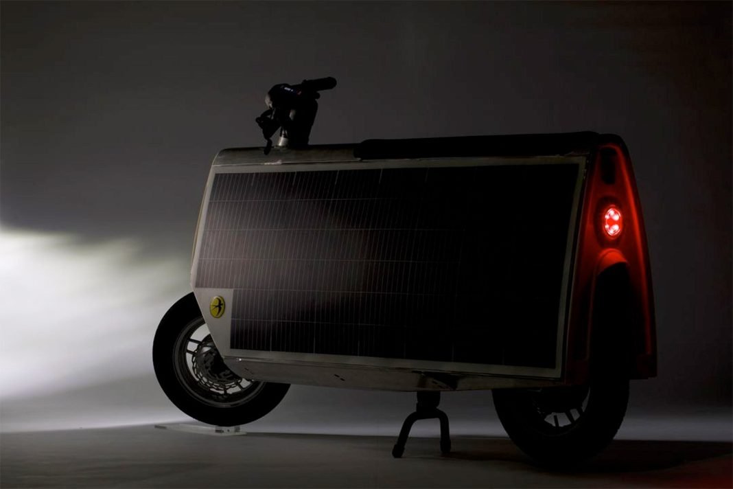 Solar scooter offers 18-mile daily range extension through sunlight