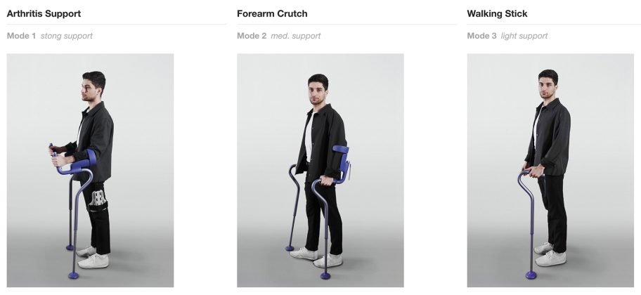 Modular walking aid adapts to users' changing needs