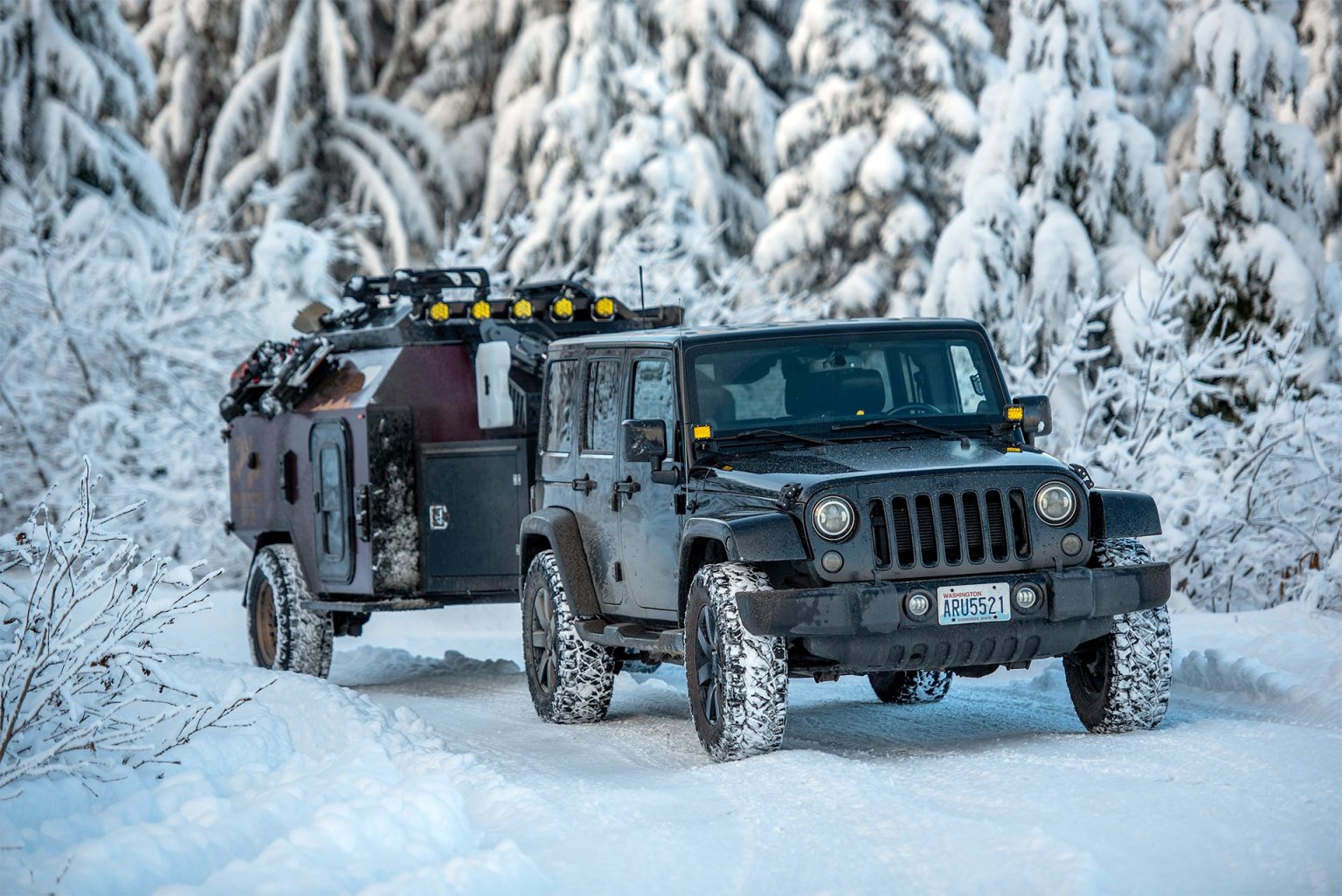 Wooly rugged camper offers comfort in extreme winter conditions