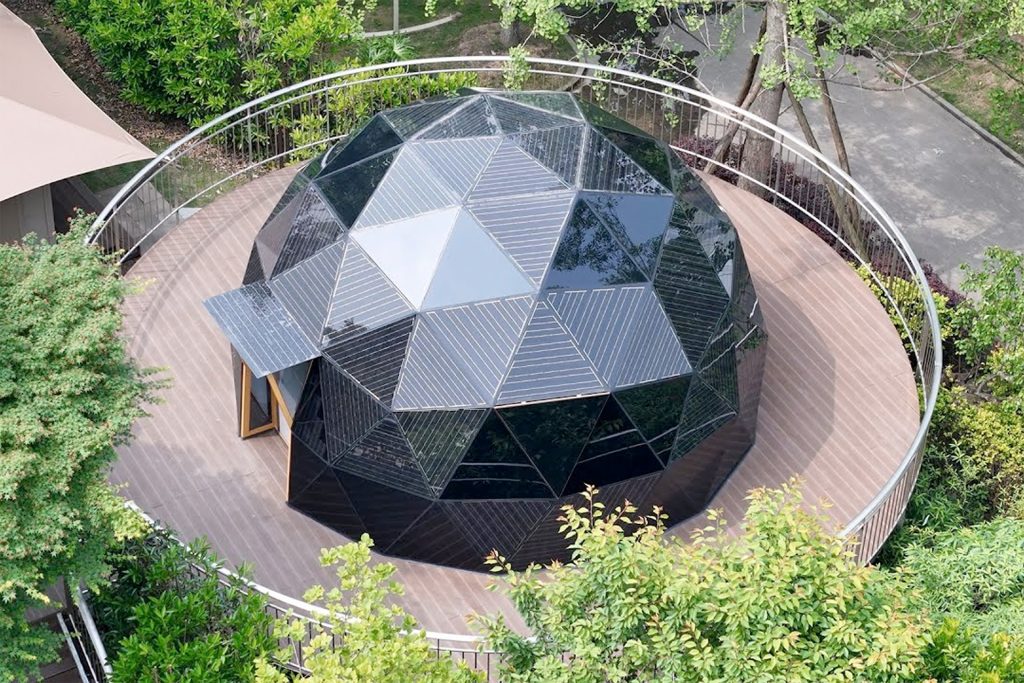 Solar-powered glamping tent offers sustainable off-grid living