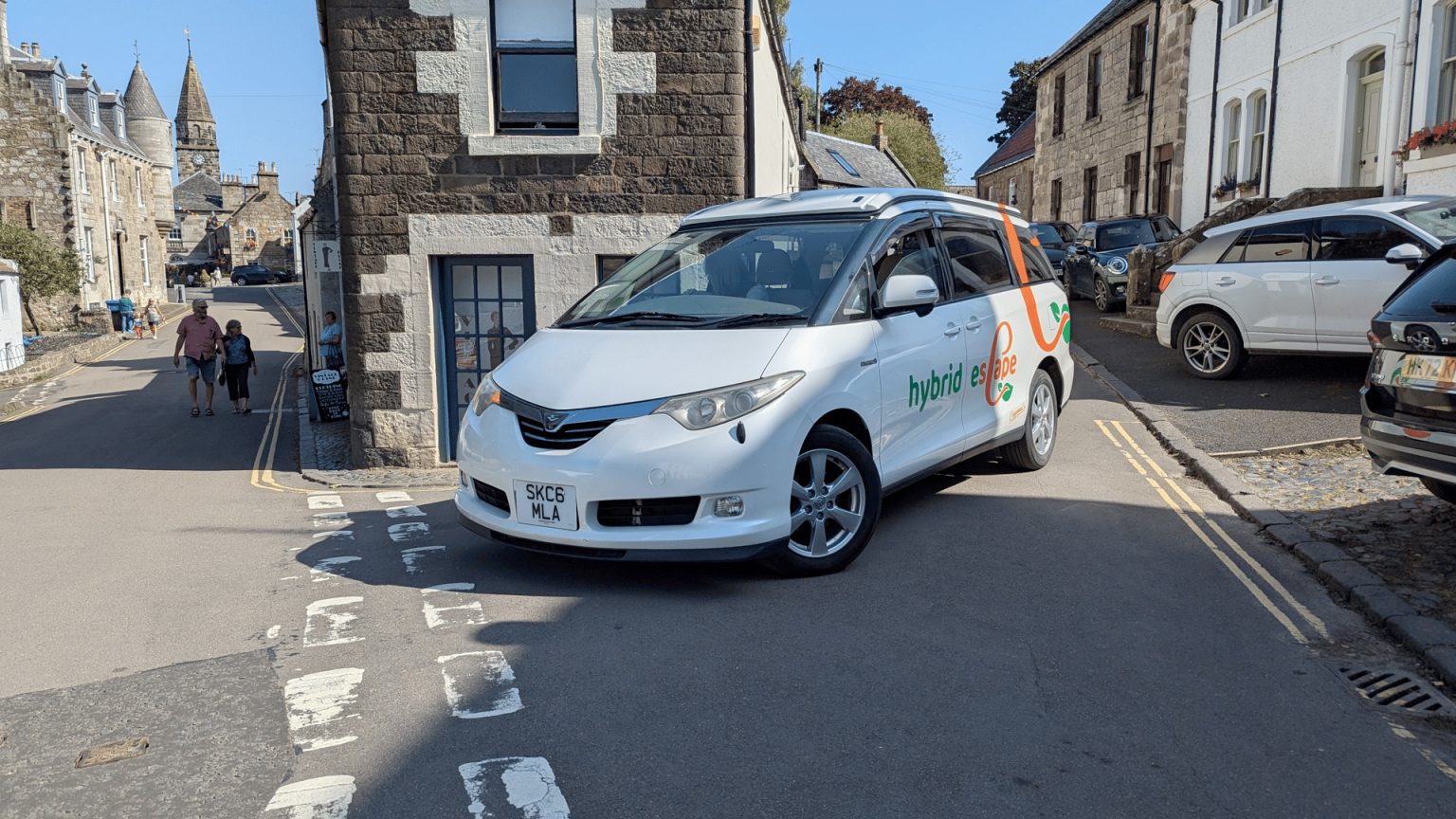 Efficient Toyota Prius-powered camper minivan at budget-friendly price