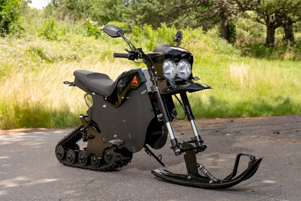Avvenire’s 3-in-1 Combat transforms from street-legal ebike to snowmobile