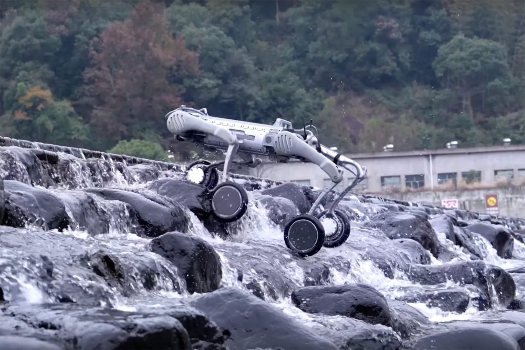 Robot dog stuns with handstand and acrobatic moves