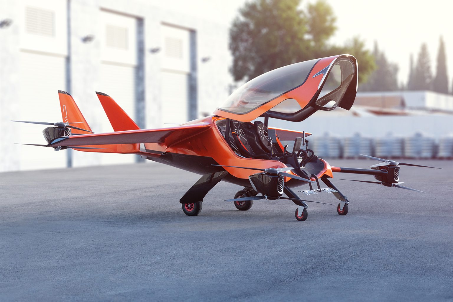 AIR ONE eVTOL with foldable wings and home charging simplifies personal ...