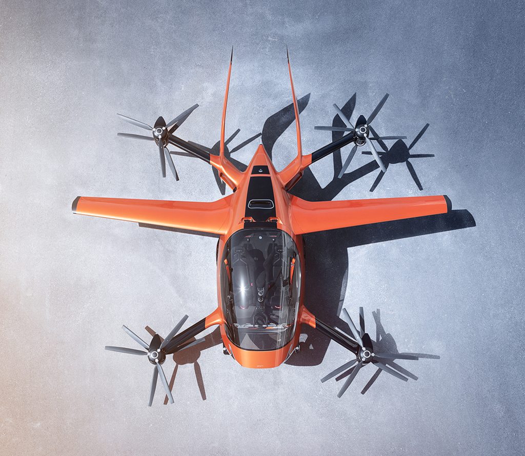 AIR ONE eVTOL with foldable wings and home charging simplifies personal ...