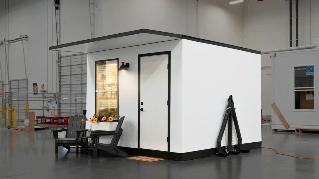 Compact foldable tiny home sets up in just an hour - no tools needed