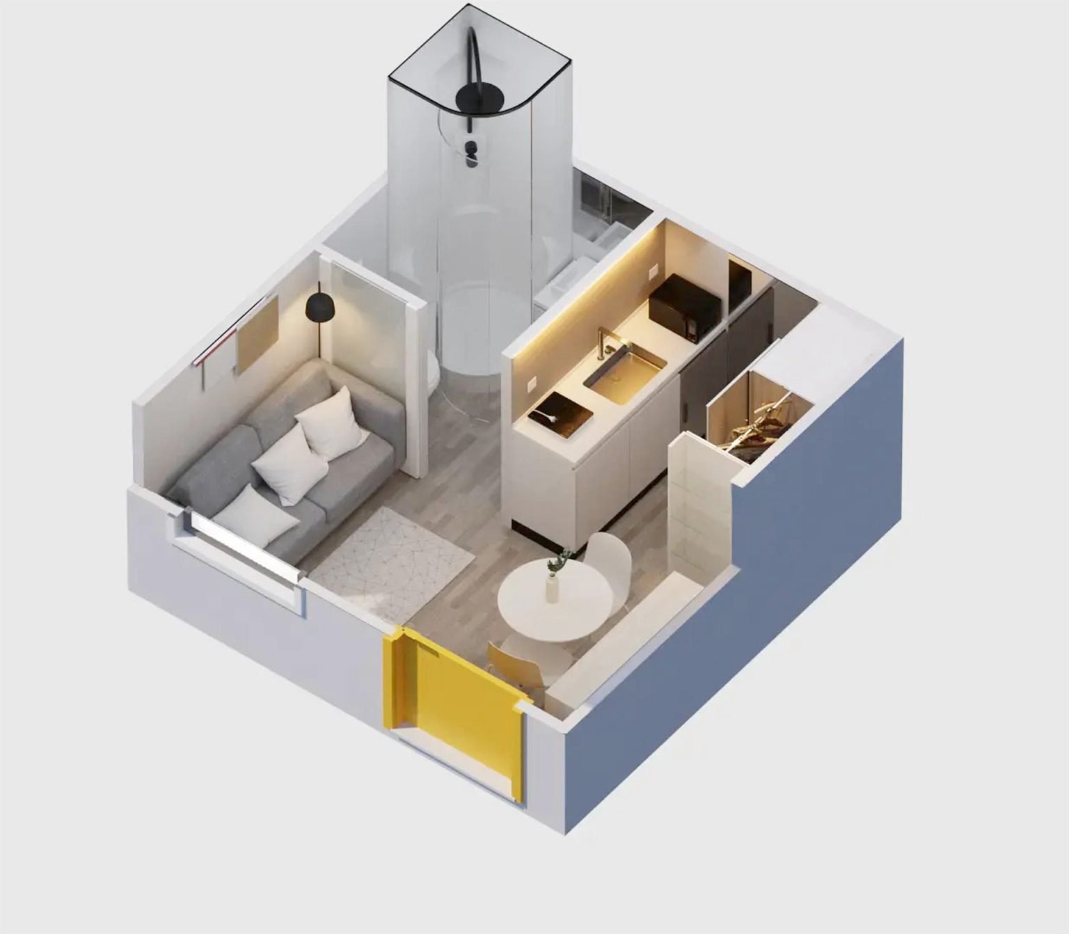 Compact foldable tiny home sets up in just an hour - no tools needed
