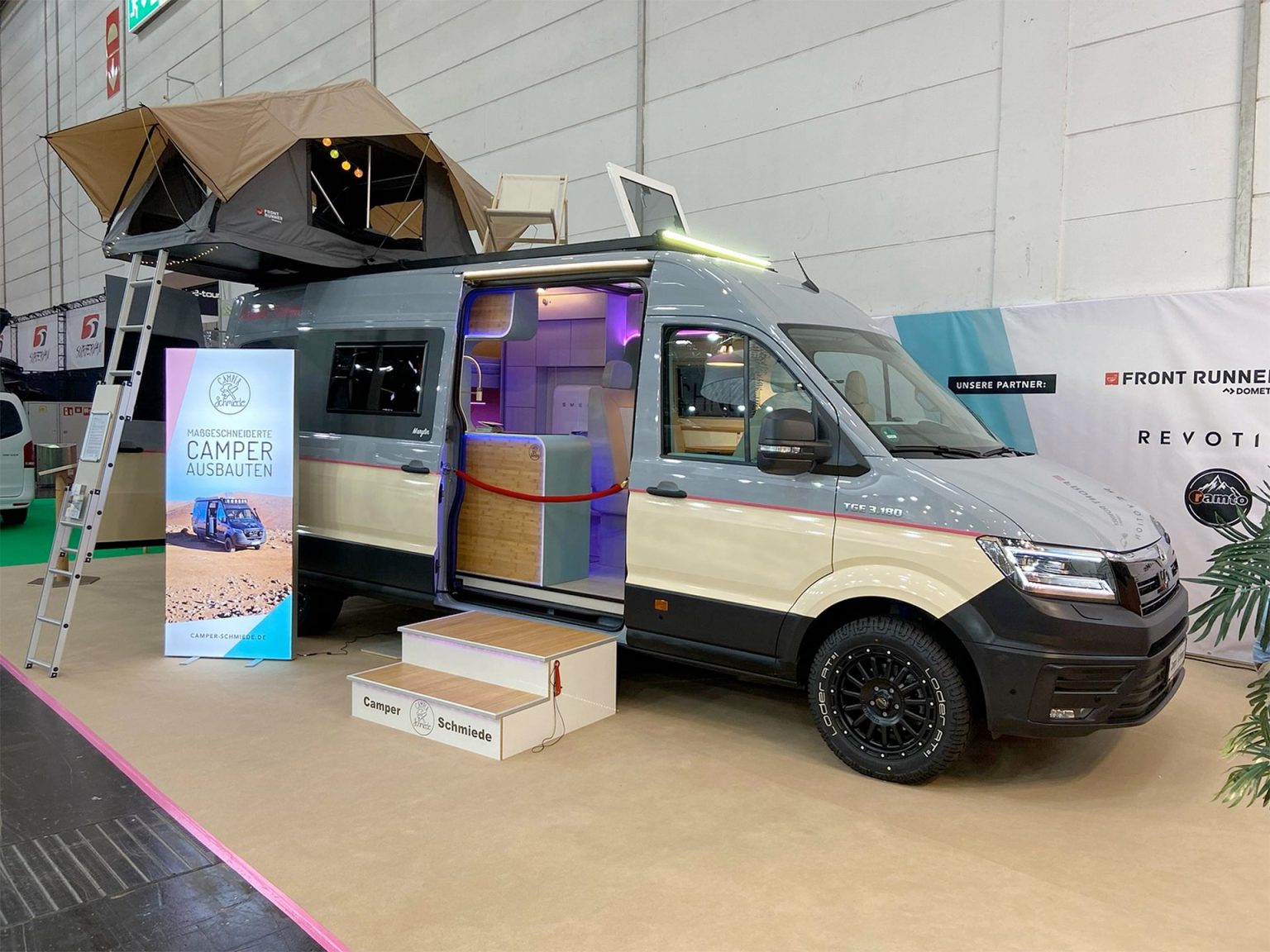 Vintage design meets modern tech in this masterful camper van