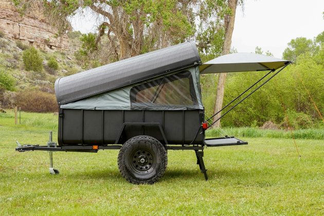 Simple pop-up Crashpad camper is the simplest tiny trailer on wheels