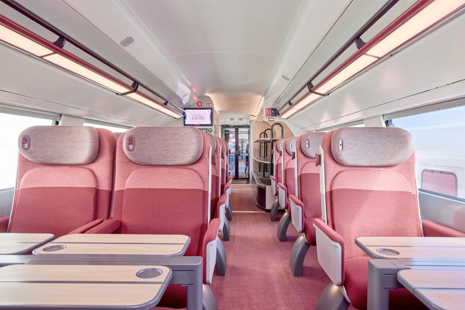 Nendo's river-inspired design for SNCF’s fifth-generation TGV train