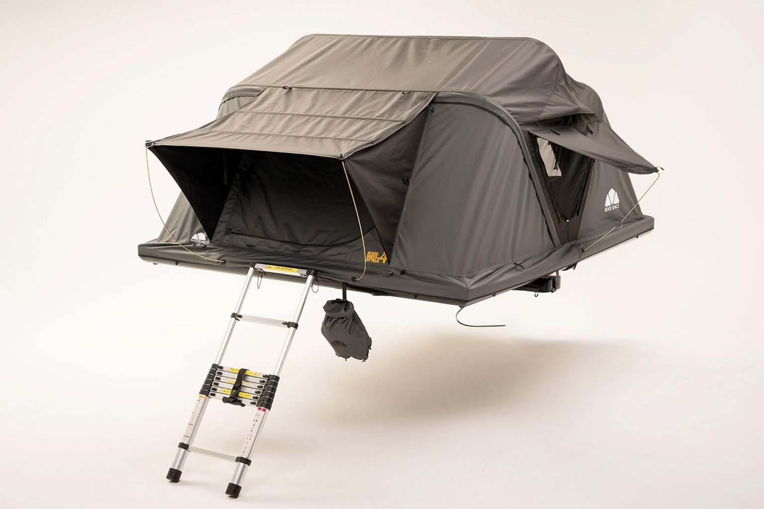 Expandable hardshell rooftop tent with a spacious double-deck design
