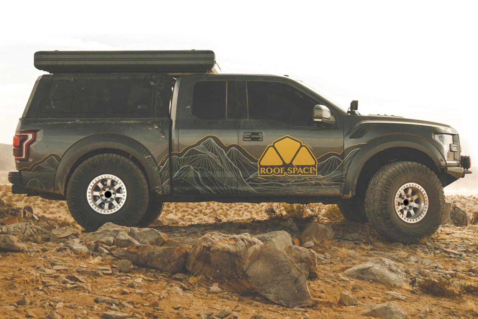 Expandable hardshell rooftop tent with a spacious double-deck design