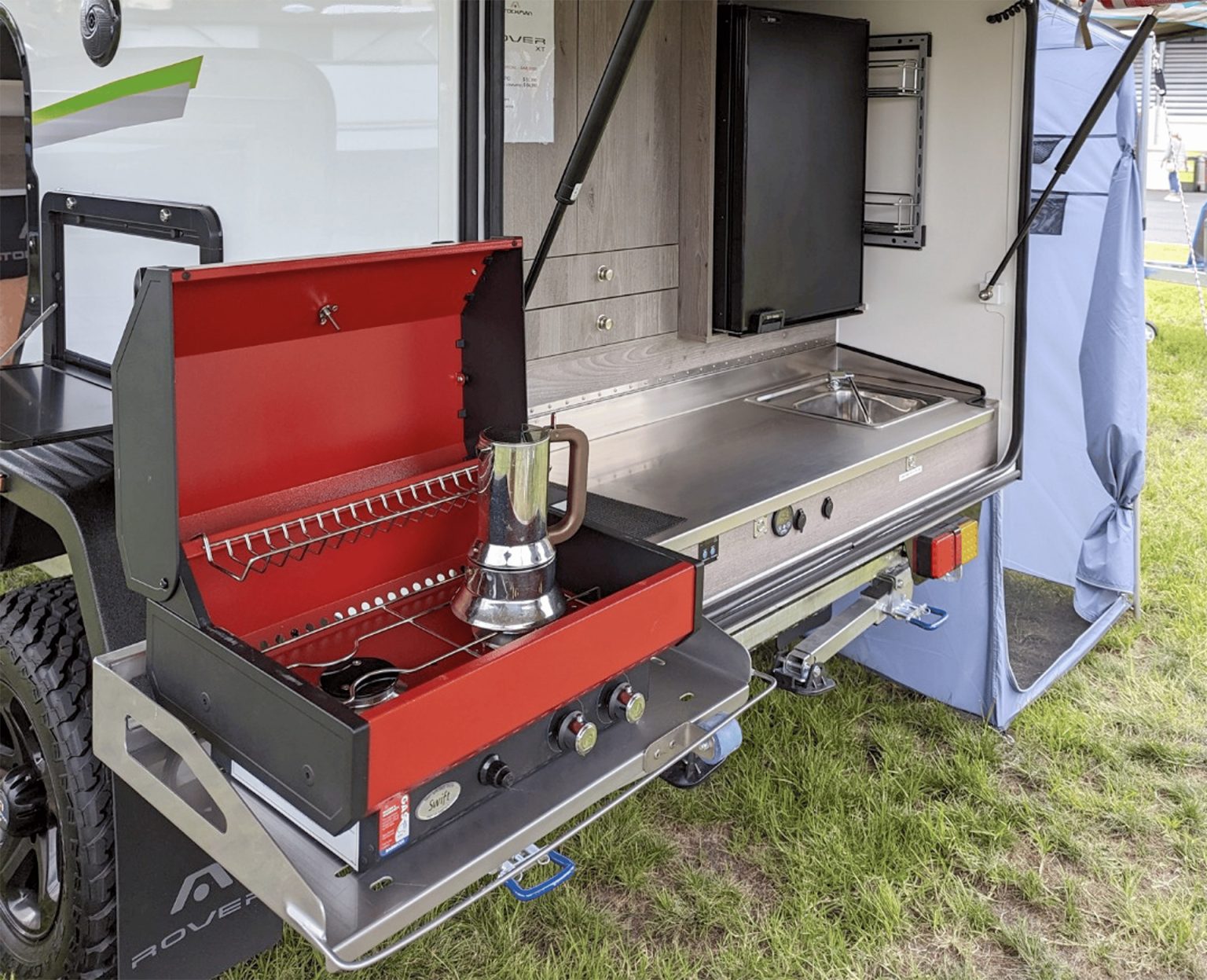 Stockman Rover 02 teardrop camper is a rugged and functional overland ...
