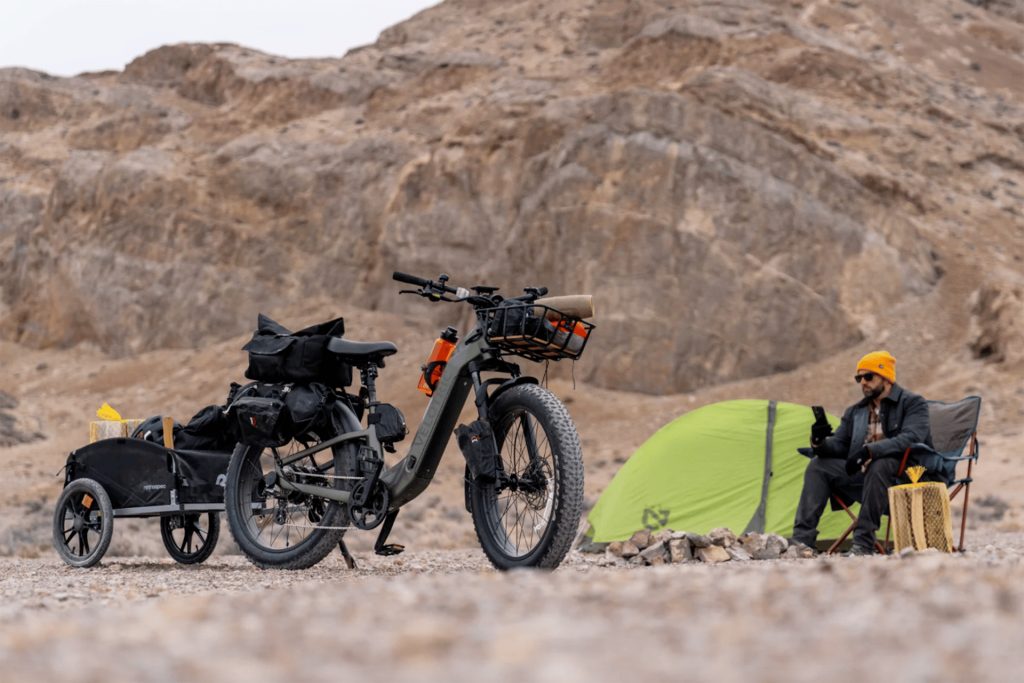 Fat-tire adventure ebike has a load capacity of 505 lb & tows 1,000 lb