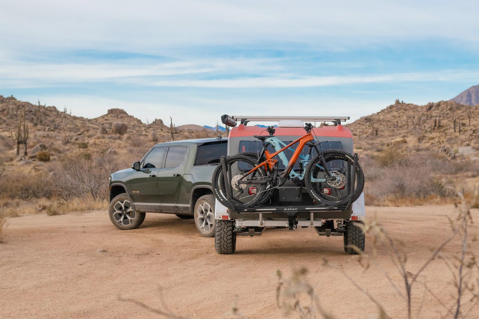 Clever teardrop trailer is a dedicated mobile base camp for mountain bikers