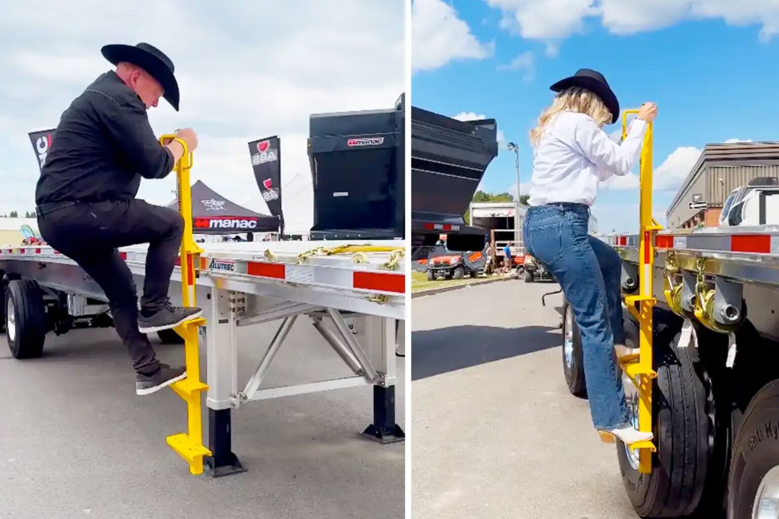 Access trailer beds safely with this smart step system