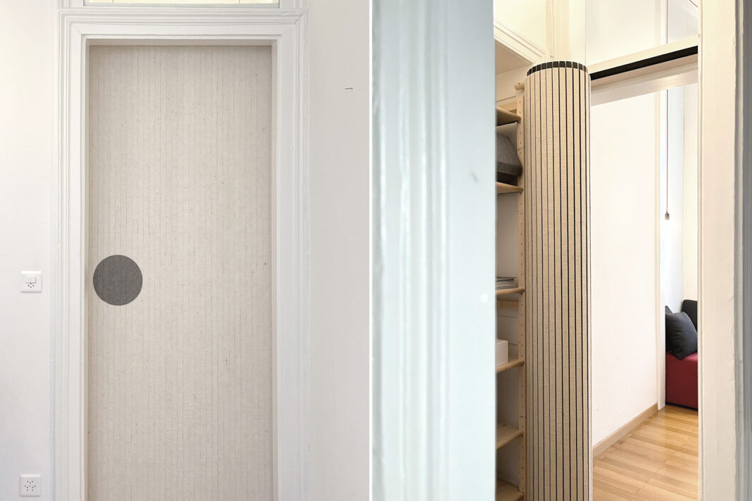 THISMADE slatted roller door combines soft motion with solid closure