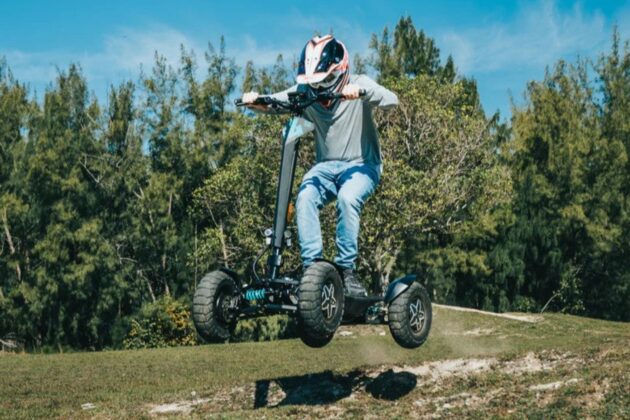 Mia Four X4: A 4WD stand-up electric scooter built for streets and trails