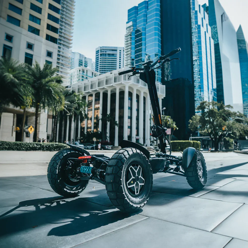 Mia Four X4: A 4WD stand-up electric scooter built for streets and trails